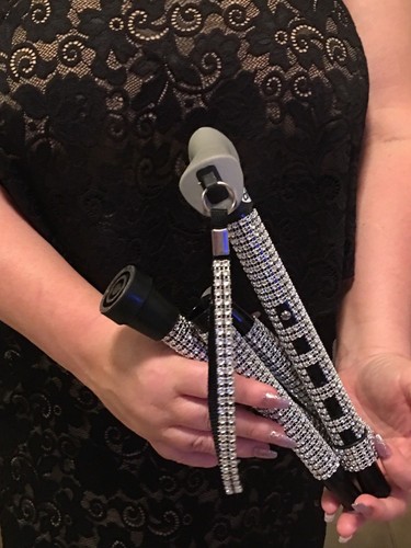 Silver Rhinestone Folding Walking Cane Glam and luxury sparkling ...