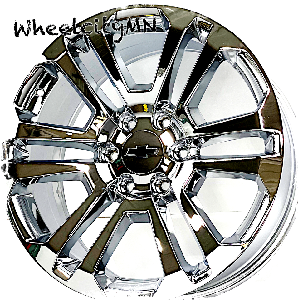 22" chrome OE 4741 replica 19301158 rims fits Chevy Silverado Tahoe 6x5 ...