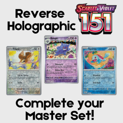 Pokemon 151 Reverse Holo's | Complete Your Master Set! | eBay