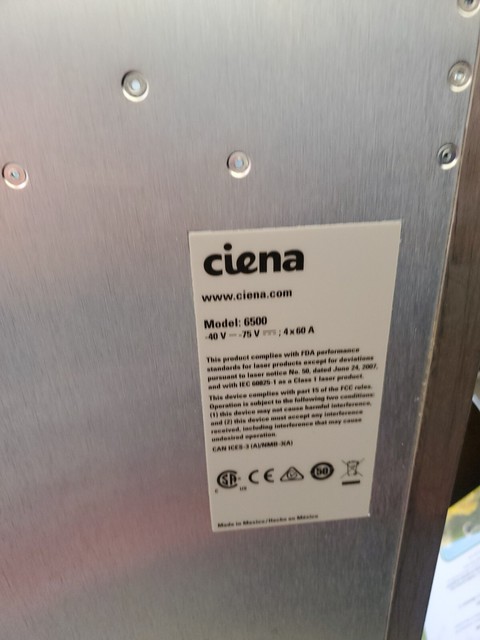 CIENA NTK603AB - OME 6500 32-Slot Packet-Optical Shelf Assembly ...