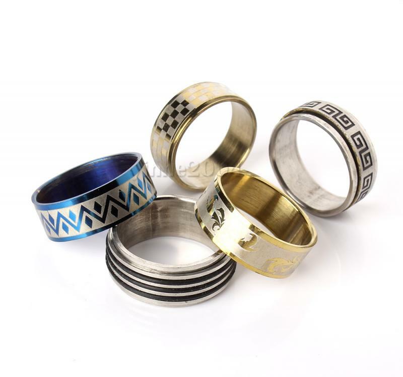100x Wholesale Mixed Rings Bulk Finger Band Ring Lot Men Women Jewelry ...