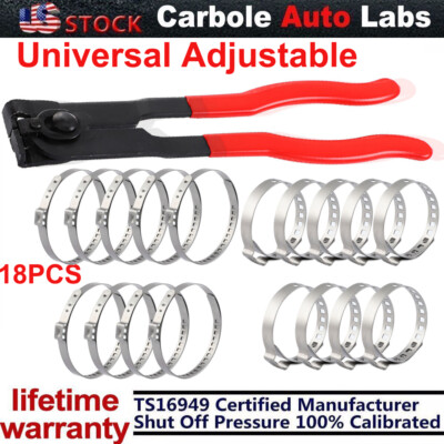 18X Universal Adjustable Axle CV Joint Boot Crimp Clamps With Clamp ...