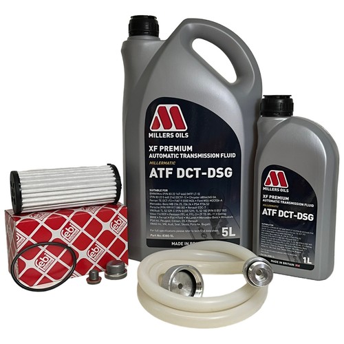 Audi DSG DQ381 Gearbox Service Kit. 6 LTR MILLERS DSG OIL. Filter ...