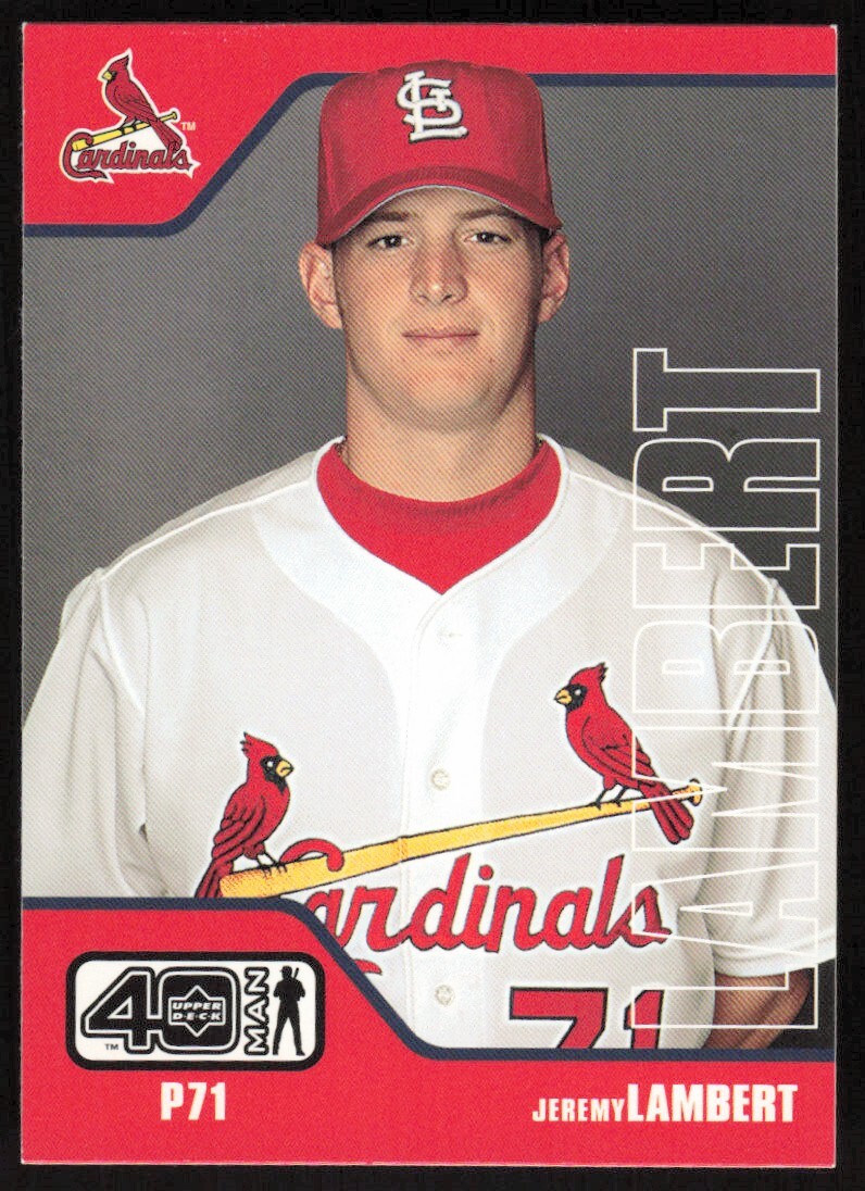2002 Upper Deck 40-Man #597 Jeremy Lambert Rookie St. Louis Cardinals ...