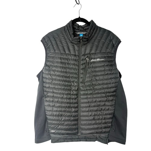 Eddie Bauer First Ascent EB800 Down Hybrid Vest Jacket Black Men’s XL ...