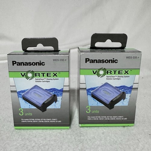 New Sealed (2) Panasonic Vortex HydraClean Solution Cartridges WES035P 6 Units 37988564125| eBay