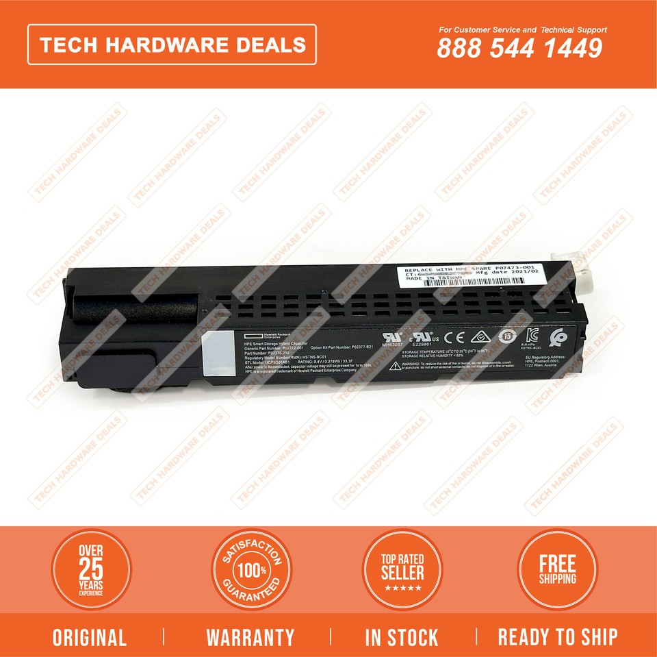 P02377-B21 HPE Smart Storage Hybrid Capacitor with 145mm Cable Kit | eBay