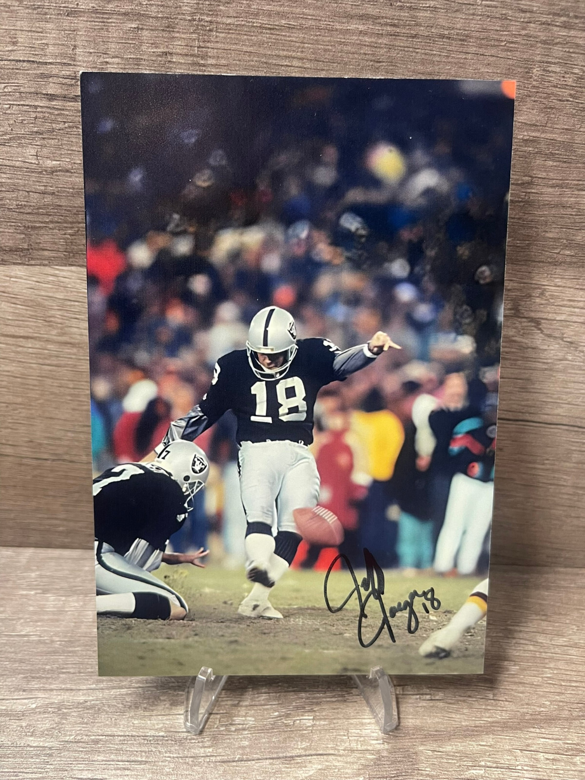 Jeff Jaeger Los Angeles Raiders Hand Signed 4x6 Photo TC46-5881 | eBay