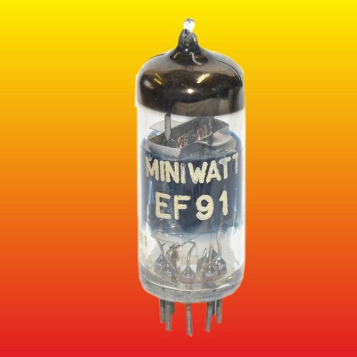 EF91 MINIWATT PHILIPS VACUUM RF/IF STAGE TUBE = Z77 6F12 8D3 6AM6 N79 ...