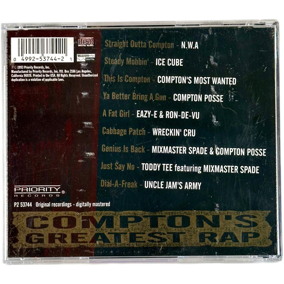 Compton’s Greatest Rap Vol 2 CD – NWA Ice Cube Eazy-E West Coast OG | eBay