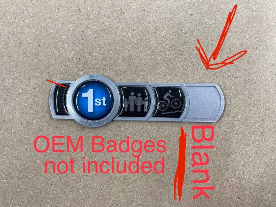 Blank, Subaru ownership badge add your own sticker! | eBay
