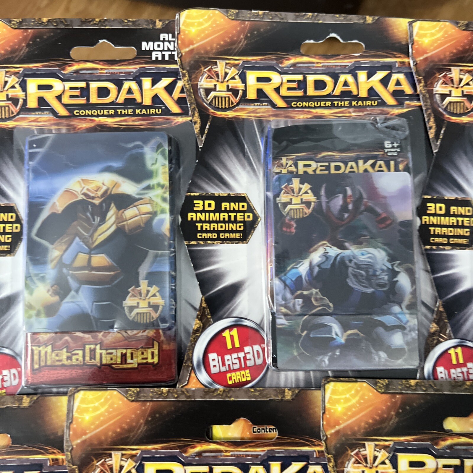 9 Redakai Conquer the Kairu 11 Card Blast 3D X-Drive Power Pack Shelf ...