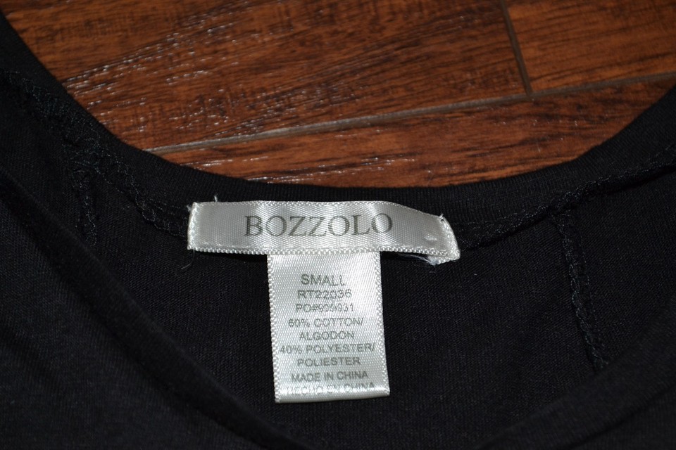 D9- Bozzolo Black Sleeveless Top Size Small | eBay