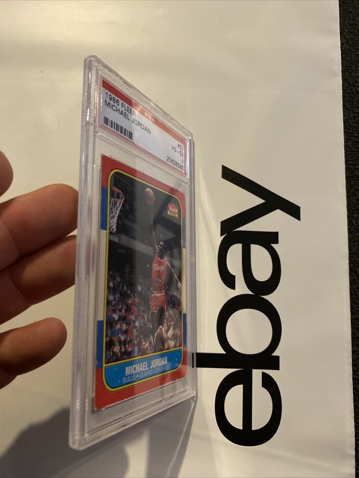 Michael Jordan Rookie Card PSA 4 Fleer #57 MJ Collector RC Vintage 1986 ...