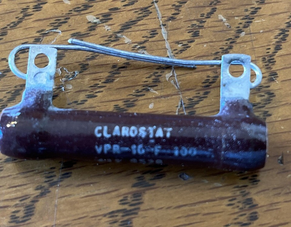 Clarostat VPR10F 100 OHM Wirewound 10 Watt Resistor NEW (old stock) 411 ...