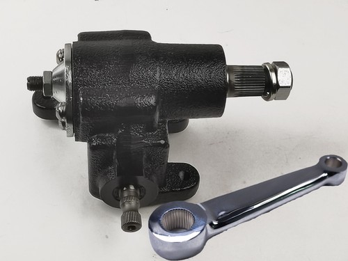 Vega Steering Box + Chrome Pitman Arm Street Rod Rat Rod Model A Ford ...