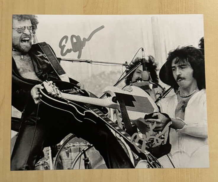 BUCK DHARMA & ERIC BLOOM SIGNED 8x10 PHOTO AUTOGRAPHED BLUE OYSTER CULT ...