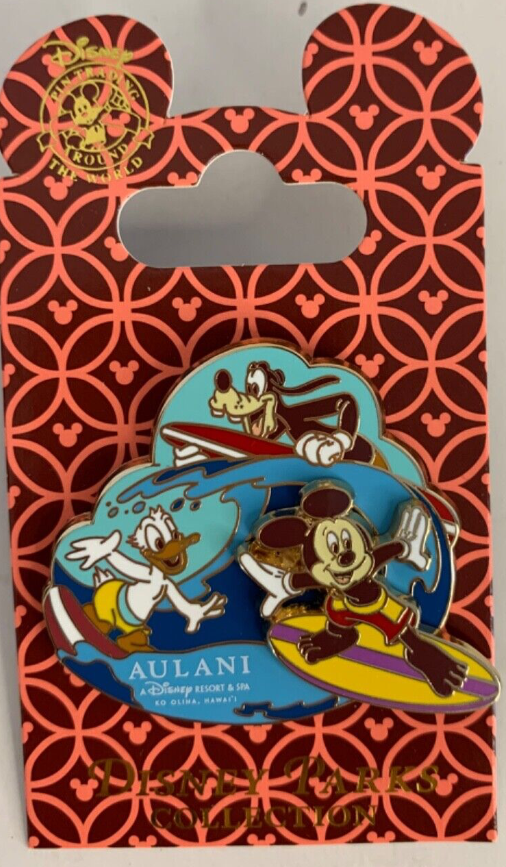 Disney Aulani Resort Exclusive Mickey, Donald & Goofy Surfing 3D Slider ...