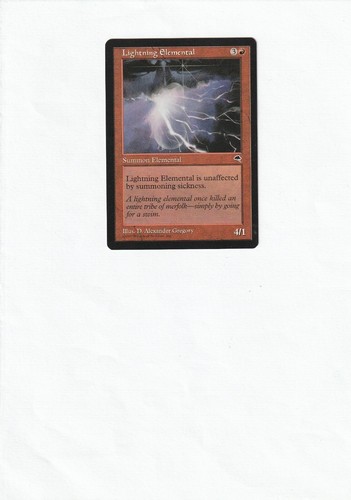 Lightning Elemental- Tempest edition 1997- Magic TG- near mint | eBay