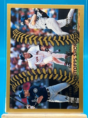 Rodriguez, Garciaparra, Jeter 1999 Topps 1998 All-Topps Shortstops #452 ...