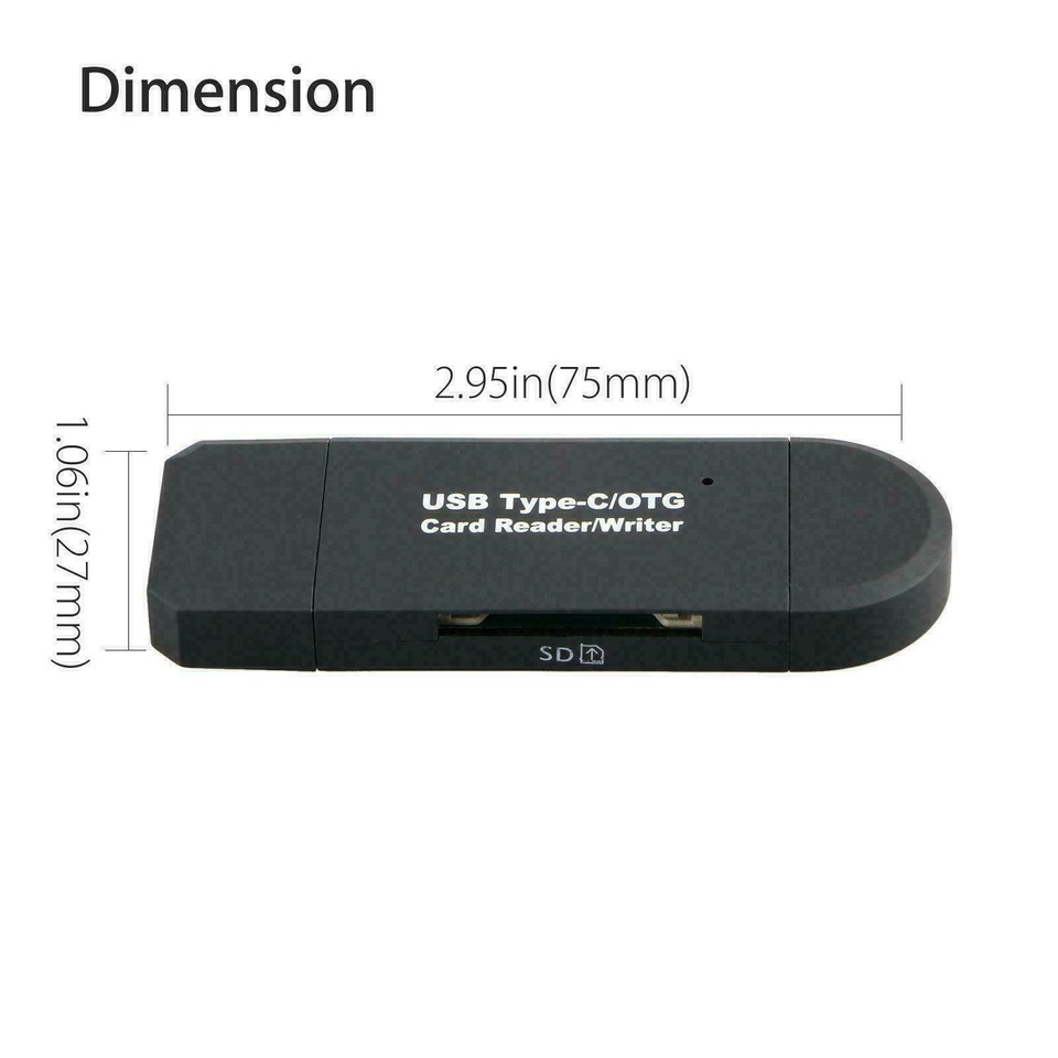 Card Reader USB 3.0 Type C Micro SD TF OTG Smart Memory Adapter Laptop ...