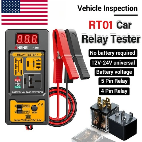RT01 Universal Car Relay Tester Voltage Tester RT01 11-25V ar Battery ...