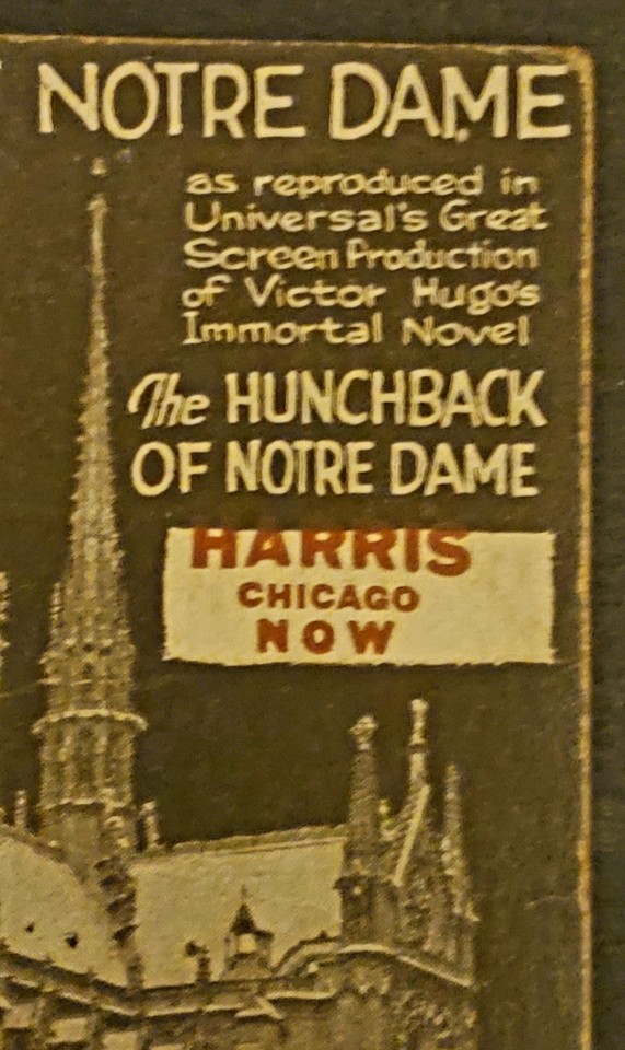The Cathedral Of Notre Dame Hunchback Harris Chicago post card. | eBay