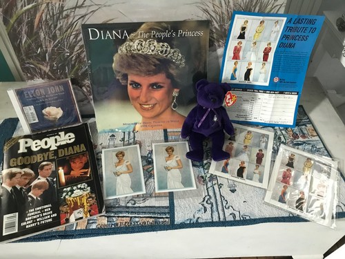 Princess Diana Collection-all NWT-w/Orig Beanie Baby-And Rare Stamps ...