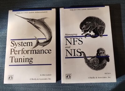 2 Book Lot Help For UNIX Sys Admin System Performance Tuning NFS & NIS ...