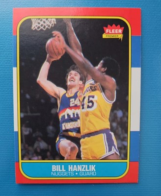 Bill Hanzlik 1986-87 Fleer NBA Basketball #43 Denver Nuggets *Set Break ...