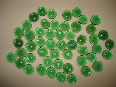 50 GREEN Glass Gems, Mosaic Tiles, Marbles, Nuggets | eBay