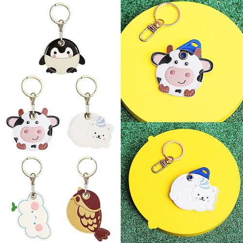 Useful Access Card Holder PU Leather Access Card Cover Keychain Gift | eBay