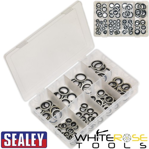 Sealey Bonded Seal (Dowty Seal) Assortment 88pc - Metric Box DIY ...