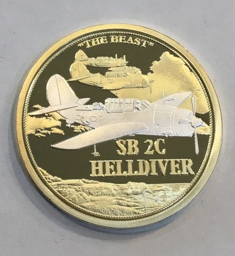 Wings Of World War II SB 2C Helldiver The Beast Coin Medal Aircraft ...