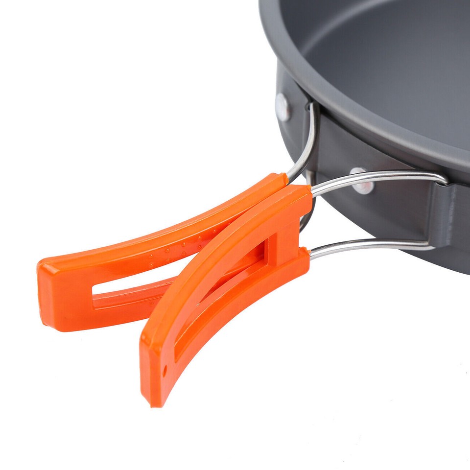 Camping Cookware Set Camping Survival Stove Pot Pans Kit Portable Mess ...