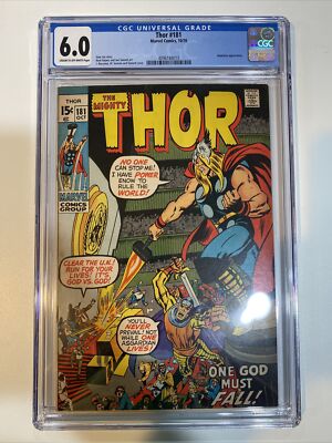 Thor #181 CGC 6.0 1970 COW Pages | eBay