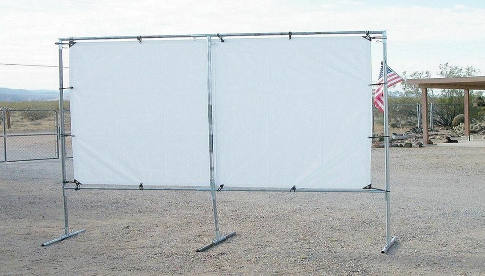10' x 20' Outdoor Standing Home Movie Screen Kit 3/4" Fittings PIPE NOT ...