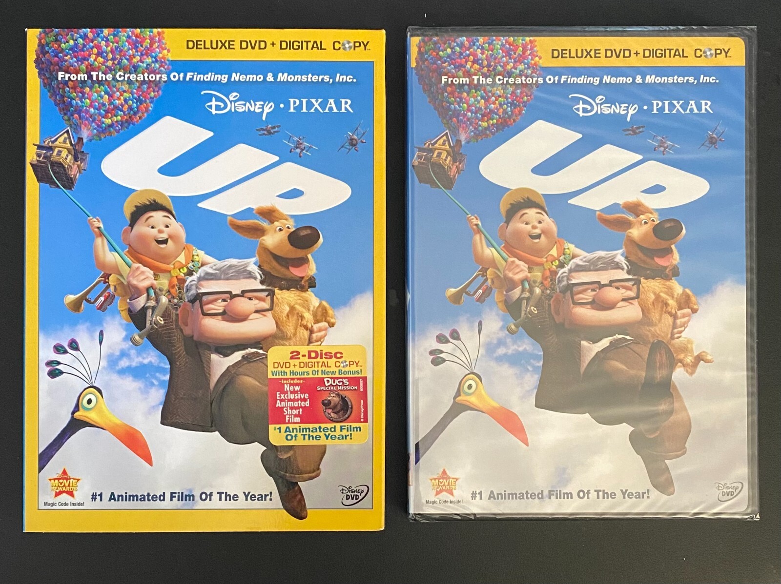 Up (Deluxe DVD, 2-Disc Set, Digital Copy, 2009) w/Slipcover Brand New ...