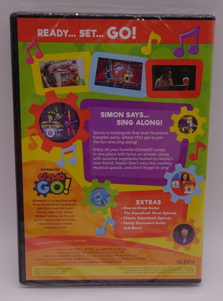 CBN SuperBook Gizmo Go! Quantum Karaoke A Sing-Along Special DVD New ...