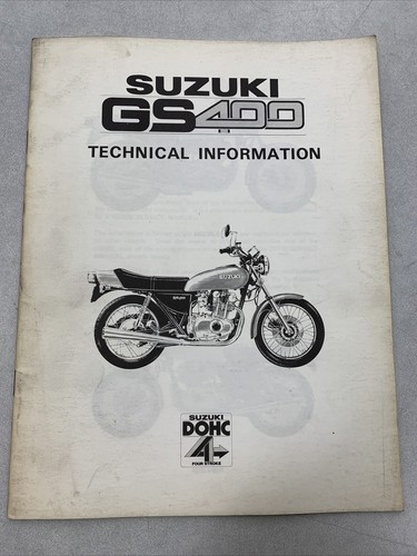 1976 SUZUKI GS400 MOTORCYCLE TECHNICAL INFORMATION MANUAL ED-6000 | eBay