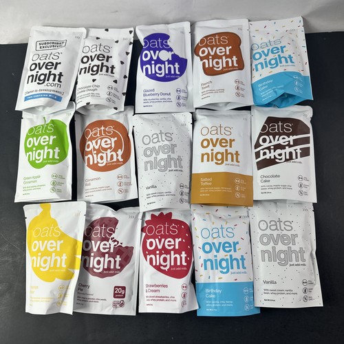 *NEW* Oats Overnight - Lot of 22 Individual Packets - 20 grams of ...
