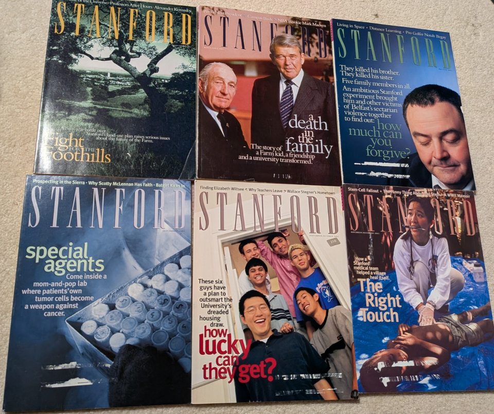 Stanford Magazine Lot of 16: Year 2001, 2002, 2003, 2004 Magazines ...