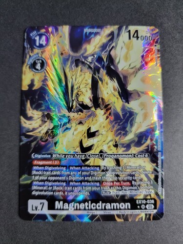 Magneticdramon (Alternate Art) EX10-036 SR Digimon Sinister Order | eBay