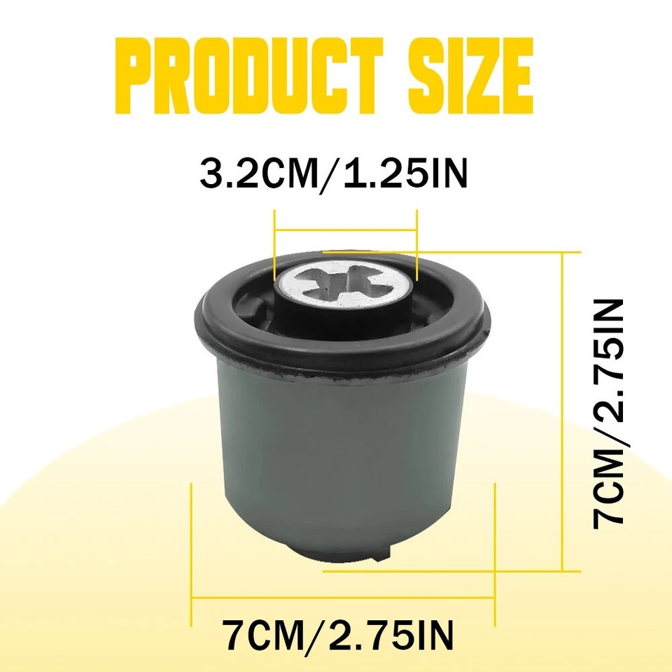 2x For Ford Fusion Fiesta Mk5 Rear Axle Beam Mounting Bushes Suspension ...