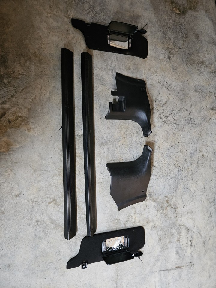 1994-1998 Mustang Black Kick Panels, Sill Plates And Visors | eBay