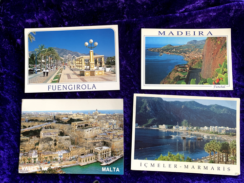 20 Postcards from various locations around the world no GB - posted ...