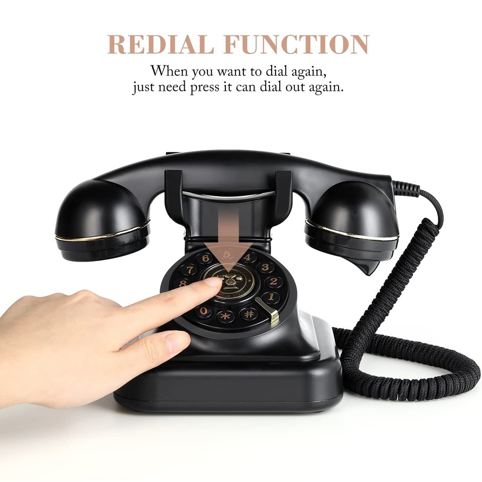 Retro Landline Telephone 1960's Vintage Corded Dial Classic Old Fashion ...