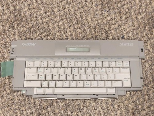 Brother SX 4000 Typewriter Parts Keyboard and circuit board/Monitor ...