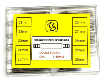 Double Flange Stainless Steel Spring Bar Assortment for Watch Band ...