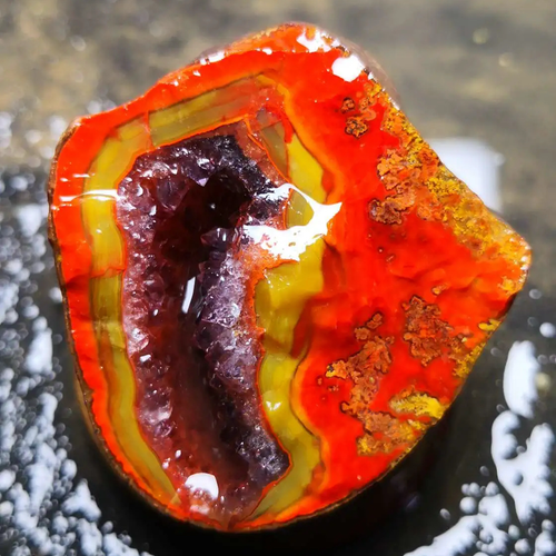 Rare Natural Warring States Red Agate Rough Geode Quartz Crystal ...